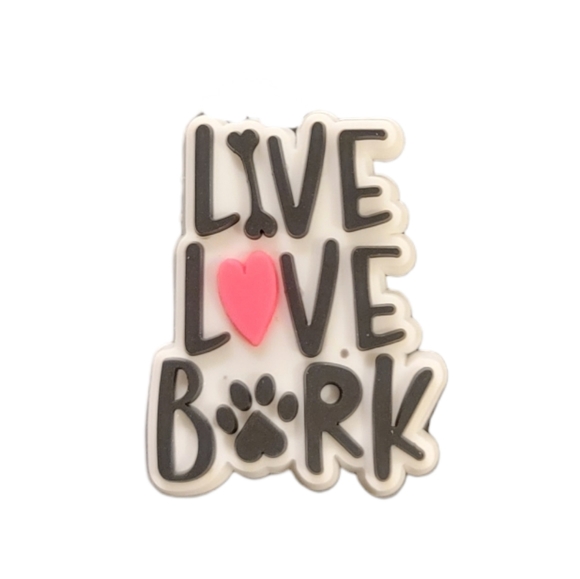 Accessories | New Live Love Bark Dog Lover Croc Charm | Poshmark